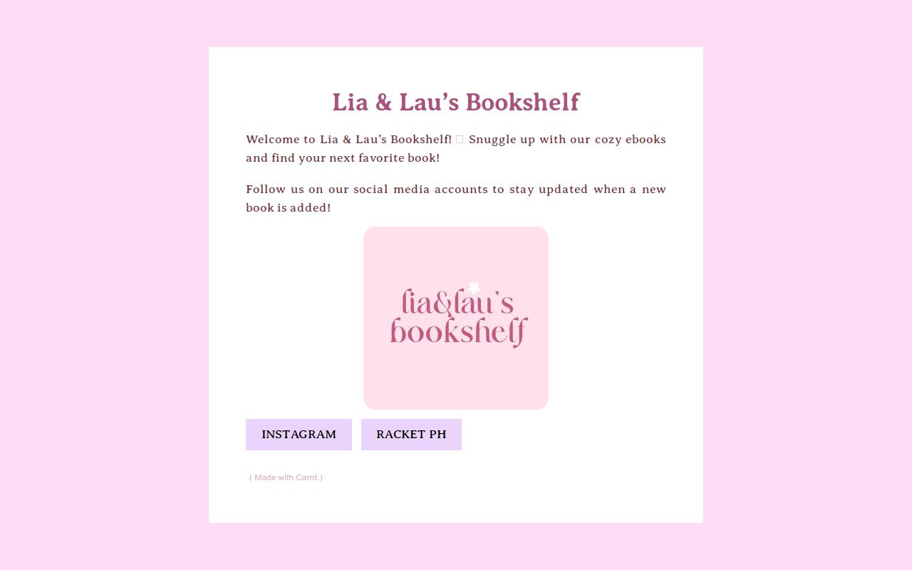 lia & lau’s bookshelf